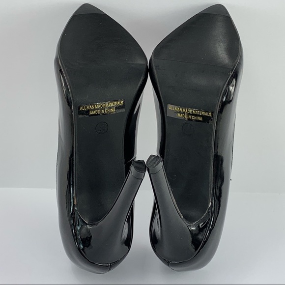 Lasonia | Shoes | Lasonia Black Patent Black Heels | Poshmark